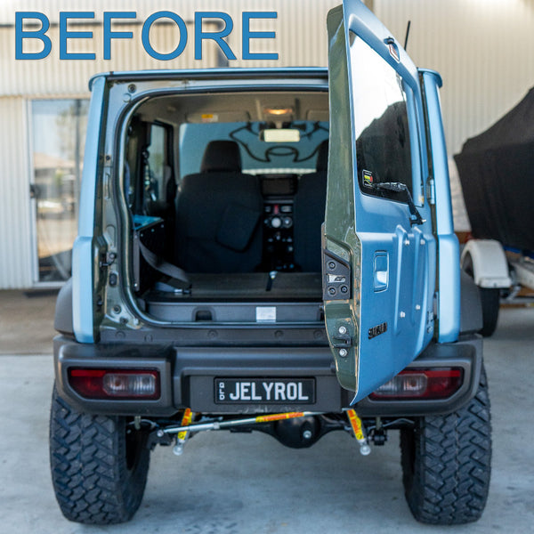 Rear Door Strut Extension For Jimny JB74 – Pirate Camp Co.
